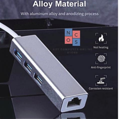 Jual Usb 3 0 To Usb Hub To Gigabit Lan Ethernet Rj45 10 100 1000