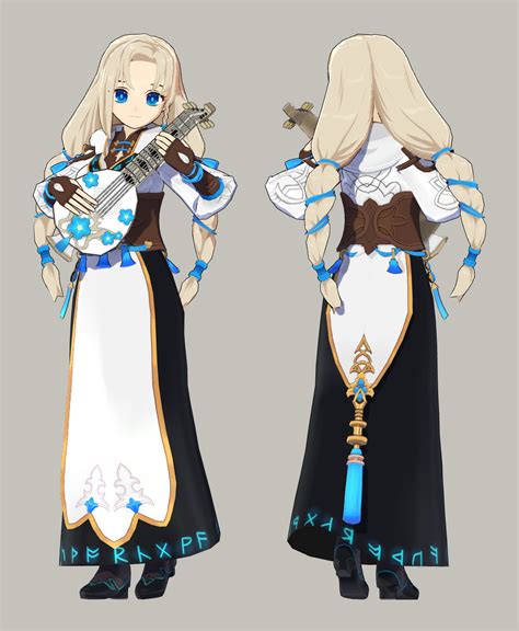 Mabinogi Highres 1girl 3d Blonde Hair Blony Mabinogi Blue Eyes