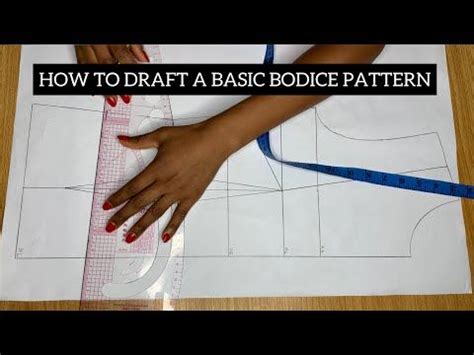 HOW TO DRAFT A BASIC BODICE PATTERN BLOCK In 2024 Bodice Pattern Pattern Drafting Bodice
