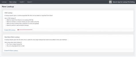 Create A New Lookup In The Splunk App For Lookup File Editing Splunk Docs