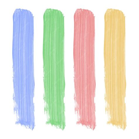 그런 지 페인트 브러시 스트로크 멀티 컬러 무료 벡터