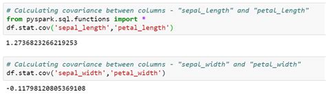 How To Calculate Covariance In Pyspark