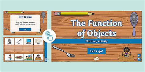 Function Of Objects Interactive Matching Game