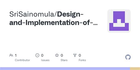 Github Srisainomuladesign And Implementation Of A 5 Stage Pipelined