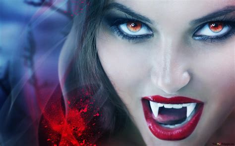 Vampire Bite 6k Wallpaper Download