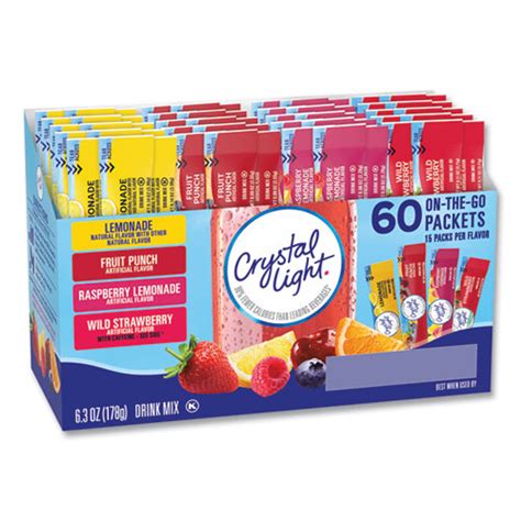 Crystal Light Variety Pack Assorted Flavors 60pack