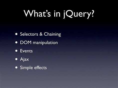 dom scripting toolkit jquery ppt