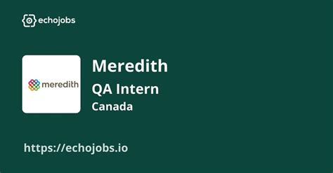 Meredith Is Hiring Qa Intern Canada Java Javascript Git Aws Gcp