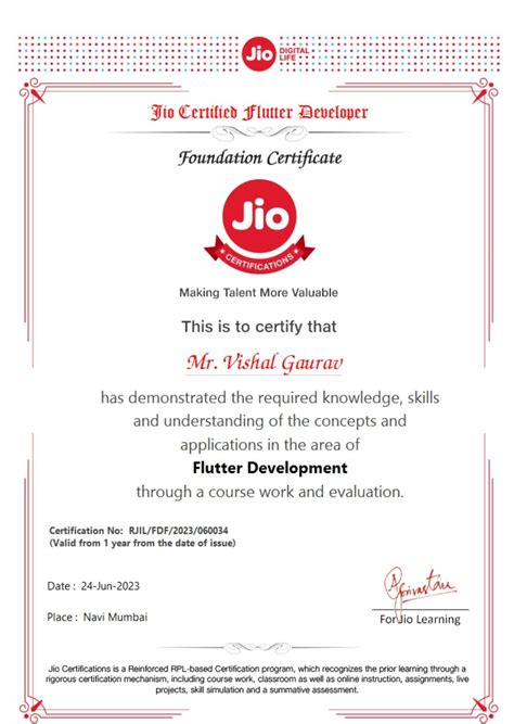 Vishal Gaurav On Linkedin Jiocertifiedflutterdeveloper Ajio Jpl