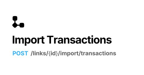 Import Transactions — Moneykit Docs