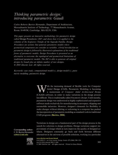 Pdf Thinking Parametric Design Introducing Parametric Gaudi Dokumen Tips
