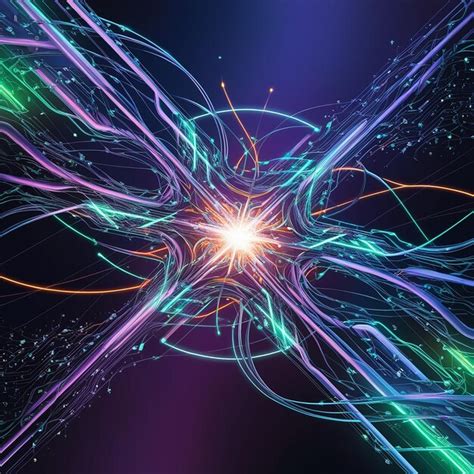 Abstract Digital Connections Premium Ai Generated Image