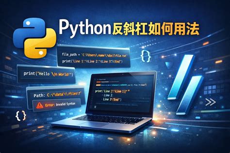 Python反斜杠如何用法 Python反斜杠如何用法