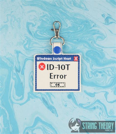Id 10t Error String Theory Fabric Art