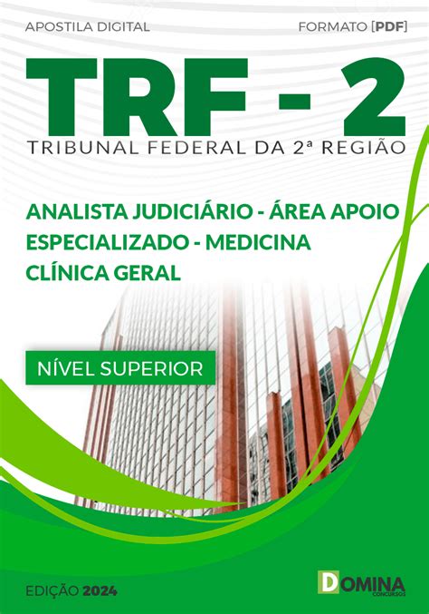 Apostila Trf 2 2024 Analista Judiciário Medicina Clínica Geral Domina