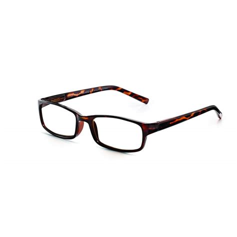 Buy Mens And Womens Brown Tortoiseshell Full Frame Rectangle Reading Glass