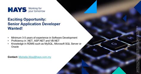 Hiring Jobopportunity Seniordeveloper Techjobs Malaysiajobs Softwaredevelopment Hiringnow