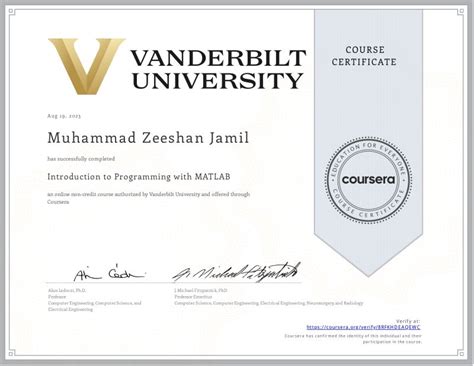 Muhammad Zeeshan Jamil On Linkedin Achieving Proficiency In Matlab Has Always Been A Goal Of