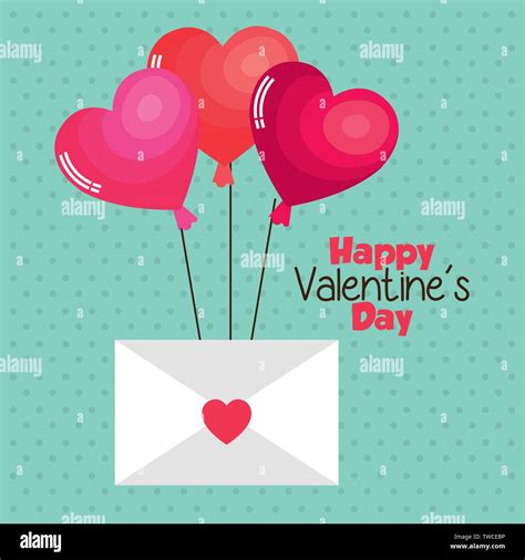 Happy Valentines Day Card Vector Illustration Stock Vector Image And Art