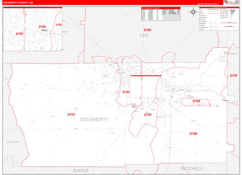 Maps Of Dougherty County Georgia