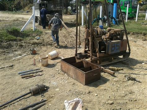 บริษัทฯเริ่มทำการเจาะสำรวจชั้นดินเพื่อเตรียมทำการก่อสร้างถังน้ำใสขนาด300ลบ ม Proud