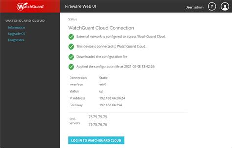 About Fireware Web Ui For A Cloud Managed Firebox