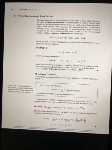 Chapter 131 Vector Functions And Sqace Curves Flashcards Quizlet