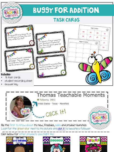 Buggy For Addition Task Cards Pdf World Wide Web Internet And Web