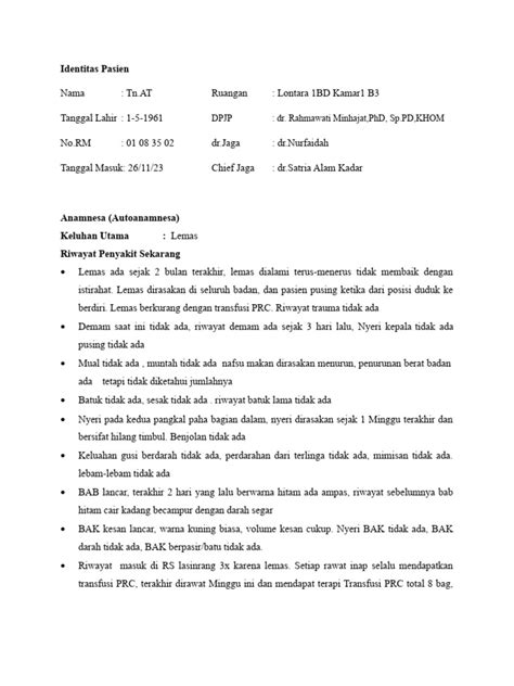 Anemia Aplastik Dd Mds Tn At Pdf