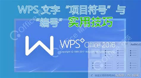 课程丨wps 文字“项目符号”与“编号”实用技巧解析 正数办公