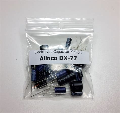 Alinco Dx 77 Electrolytic Capacitor Kit Klondike Mikes