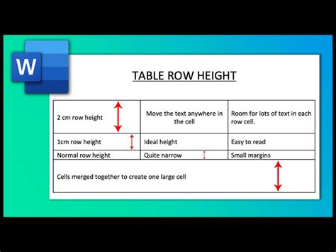 increase row height onenote table discount