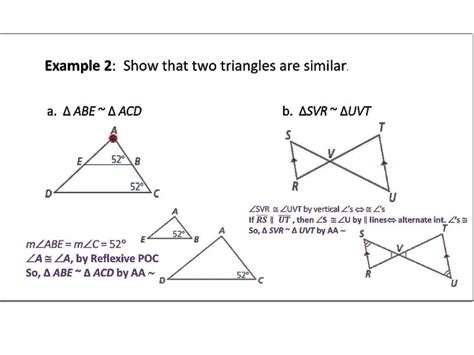 Similar Triangles Aa