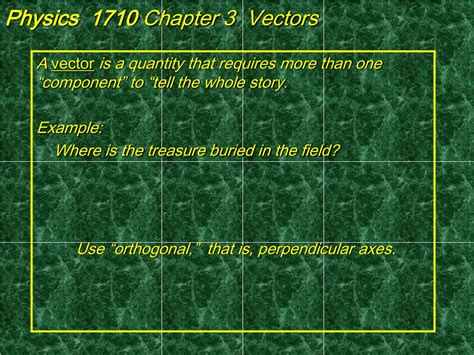 PPT Physics 1710 Chapter 3 Vectors PowerPoint Presentation Free Download ID 3020495
