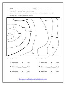 Topography Worksheets Worksheets Library