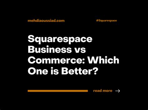 Squarespace Business Vs Commerce Plans Which One Is Better