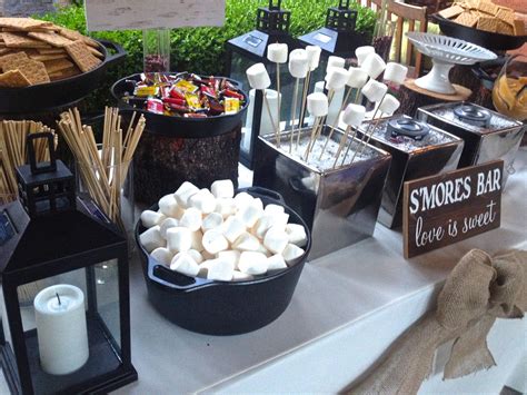 Diy Rustic Smores Bar Wedding Station Smores Candy Bar How To Create A Smores Station S