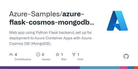Github Azure Samplesazure Flask Cosmos Mongodb Aca Web App Using Python Flask Backend Set