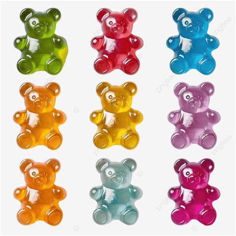 다채로운 달콤한 젤리 곰 세트 곰 거미 사탕 Png 일러스트 및 이미지 에 대한 무료 다운로드 Pngtree 2025 젤리 곰 유화