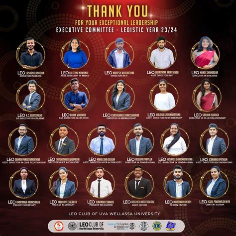 Maheesha Dekum On Linkedin Leoclubofuwu Proudleos Leosofc2