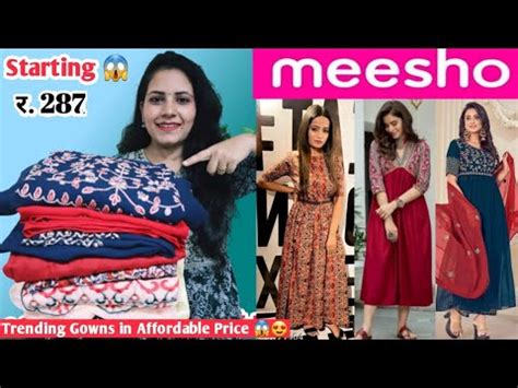 Meesho Maxi Dress Haul Starting ₹287 👌🤩 👗 Meesho Party Wear Gown 👗
