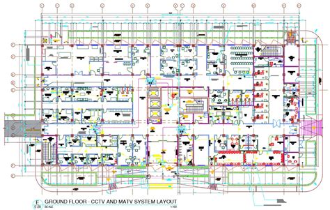 2d Layout Plan Of A Building With Electrical Installation Detail Autocad File Artofit