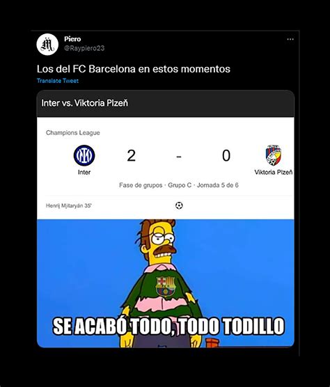 Los Mejores Memes De La Eliminación Del Barcelona En La Fase De Grupos De La Champions League