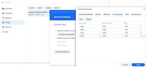 Synology Docker Setup ScPrime Cloud Storage