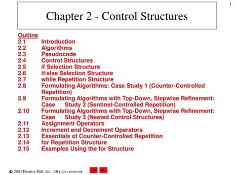 PPT Chapter Control Structures PowerPoint Presentation Free Download ID
