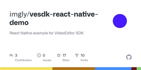 Github Imgly Vesdk React Native Demo React Native Example For Videoeditor Sdk