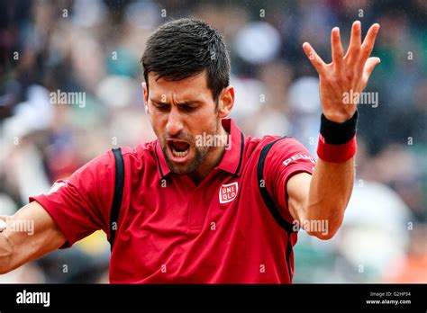 Paris France 31052016 Roland Garros 2016 The Serbian Novak