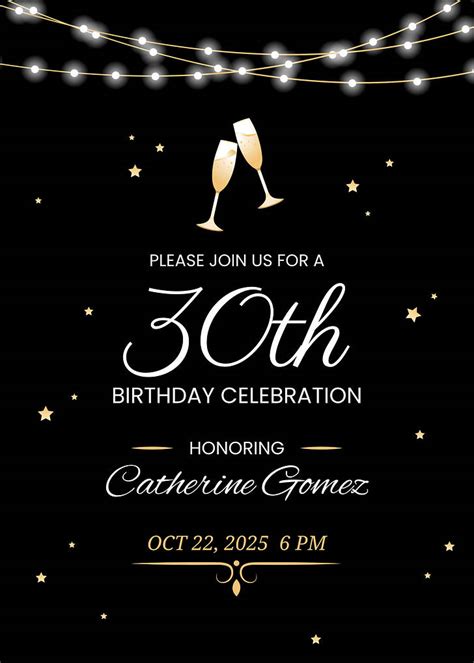 Шаблоны приглашений на день рождения Renderforest