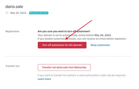 How To Turn Off Auto Renew For Your Domain Help Center