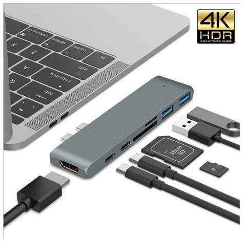 Купить Концентратор usb хаб переходник для MacBook Pro Air адаптер ...